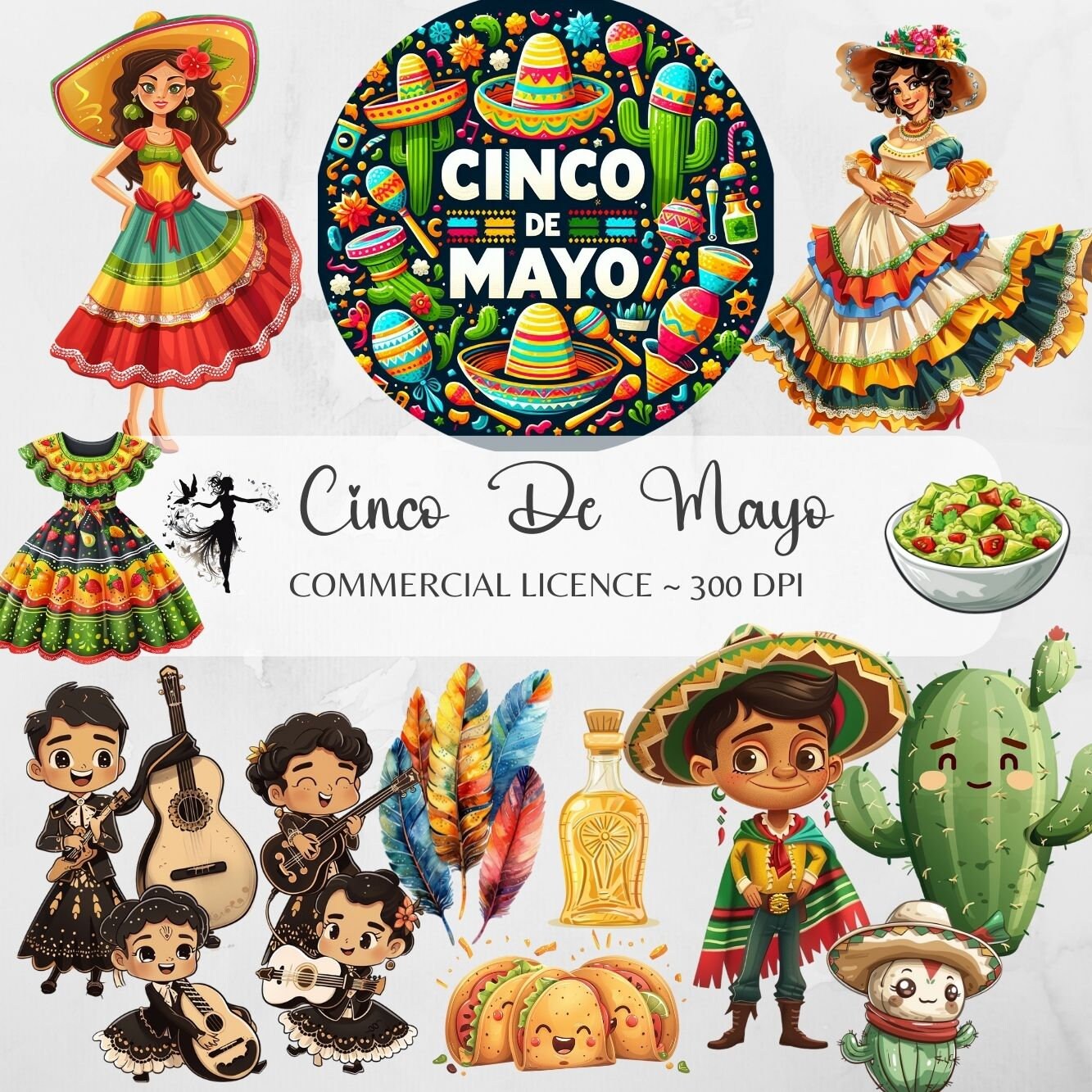 Cinco De Mayo PNG Mexican Clipart Mexican Bundle PNG Mama Cita Mexican ...