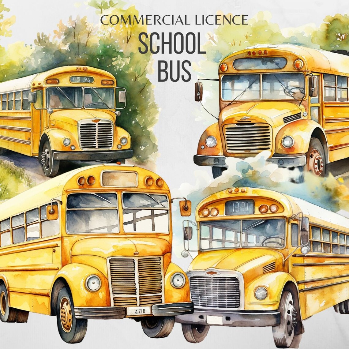 School Bus PNG Back to School Png School Clipart School Bus - Etsy