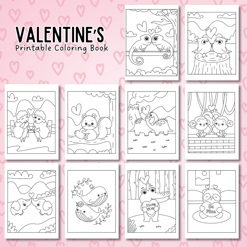 Valentine's Day Coloring Pages for Kids, Happy Valentine's Day Cute ...