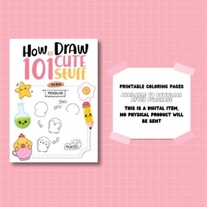 How to Draw 101 Cute Stuff Book, Step by Step Drawing, Kids Drawing ...