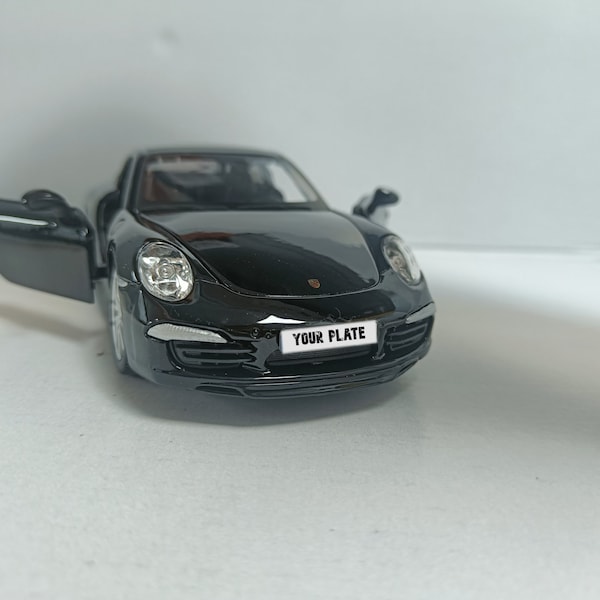 Personalised Number Plate for Model Car - Etsy UK