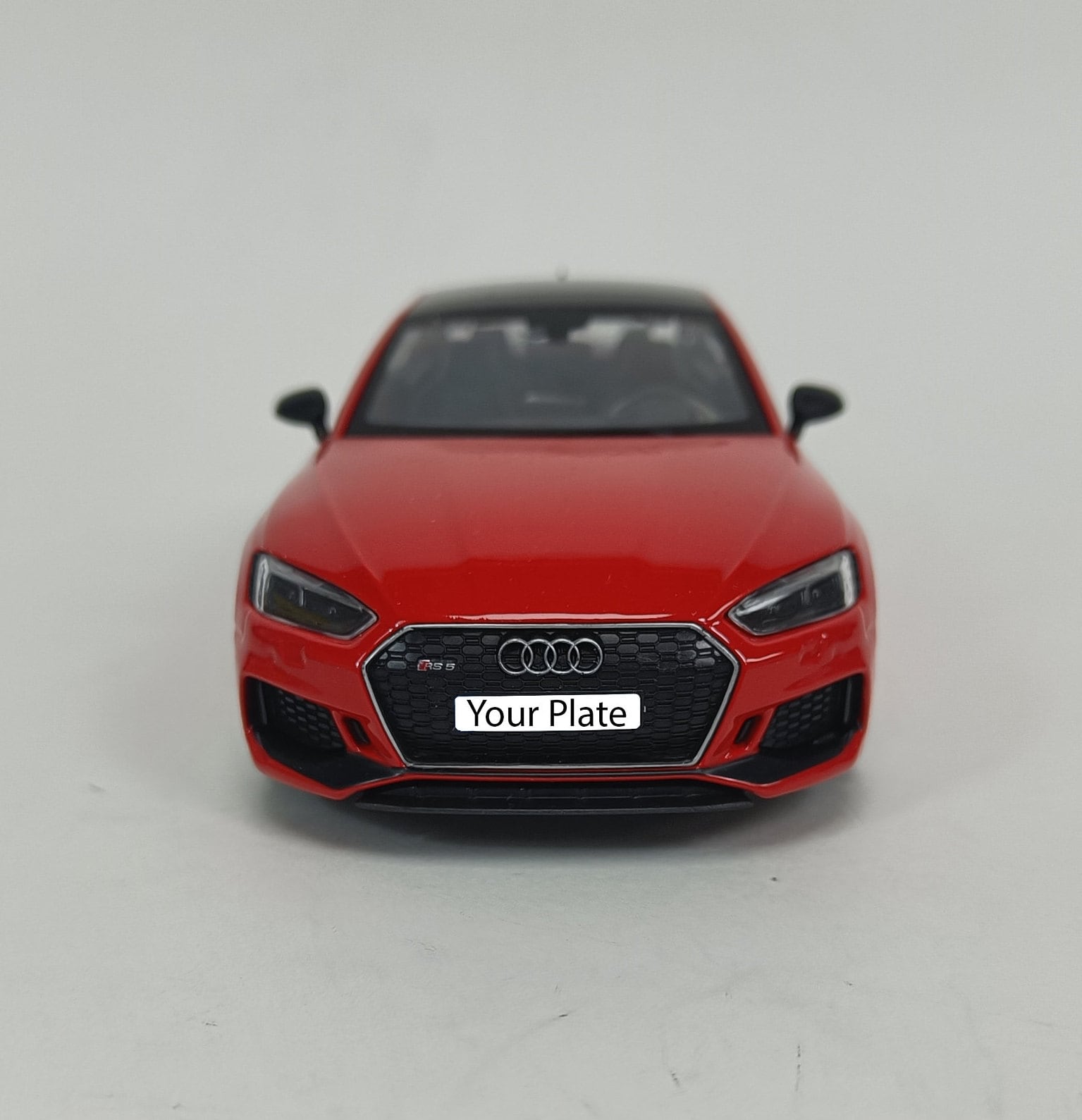 Custom Personalised Name Number Plate Scale Model Car Audi RS5 Coupe ...