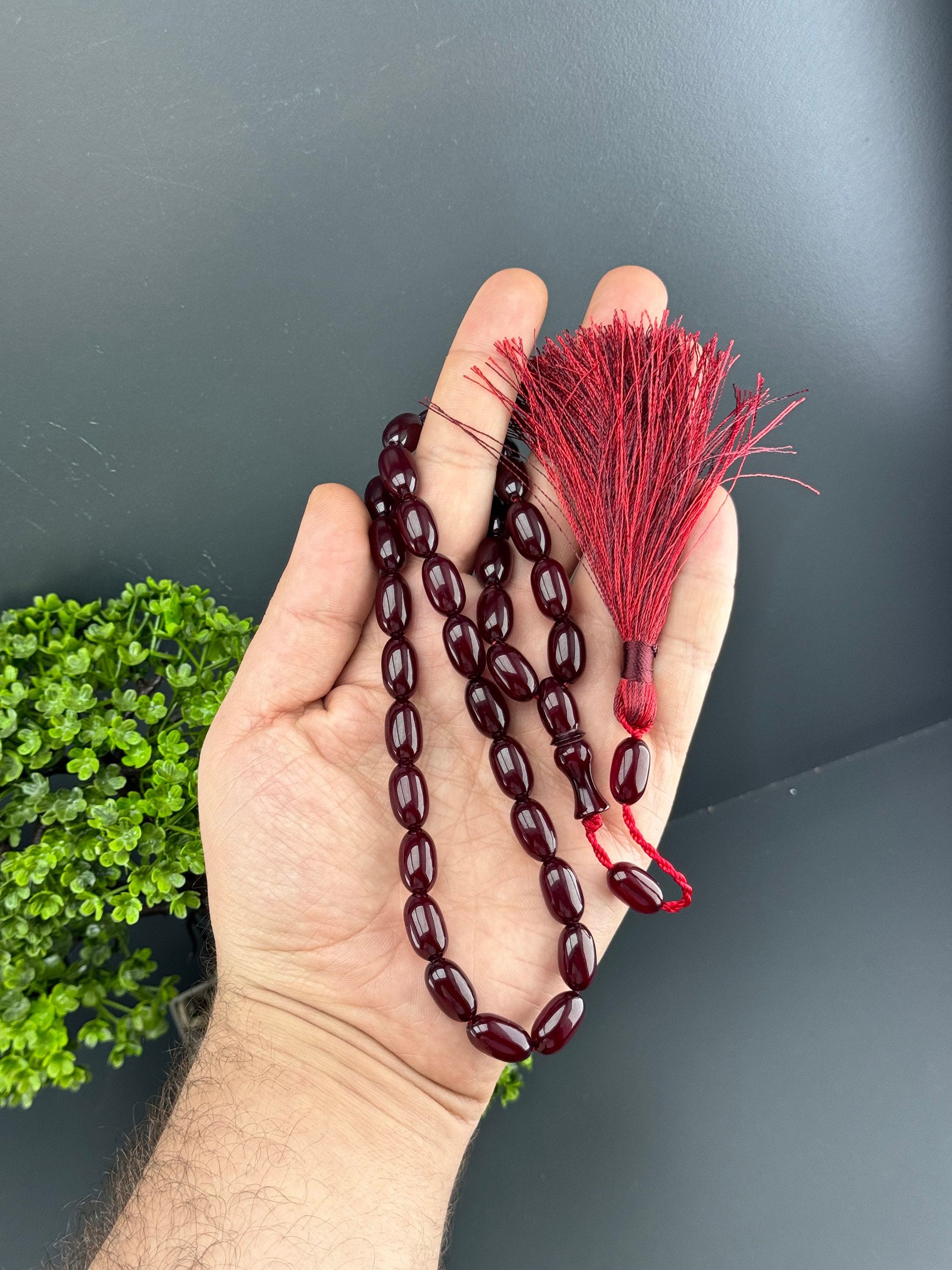 Faturan Amber Rosary, LARGE SİZE Rosary, Muslim Rosary, Misbaha ...