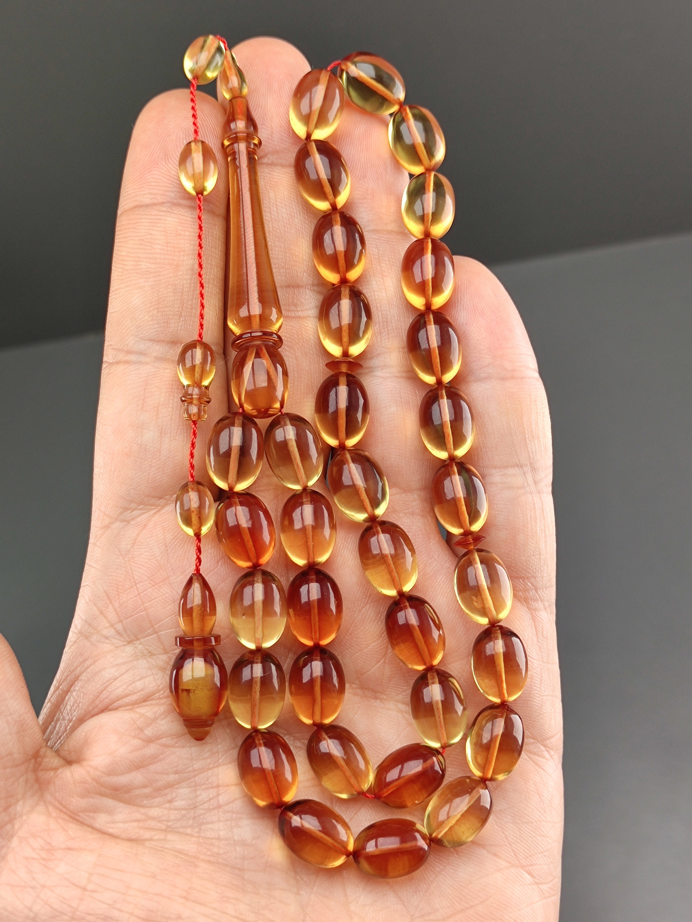 Faturan Amber Rosary, Bakelite Rosary, Muslim Rosary, Misbaha, Islamic ...