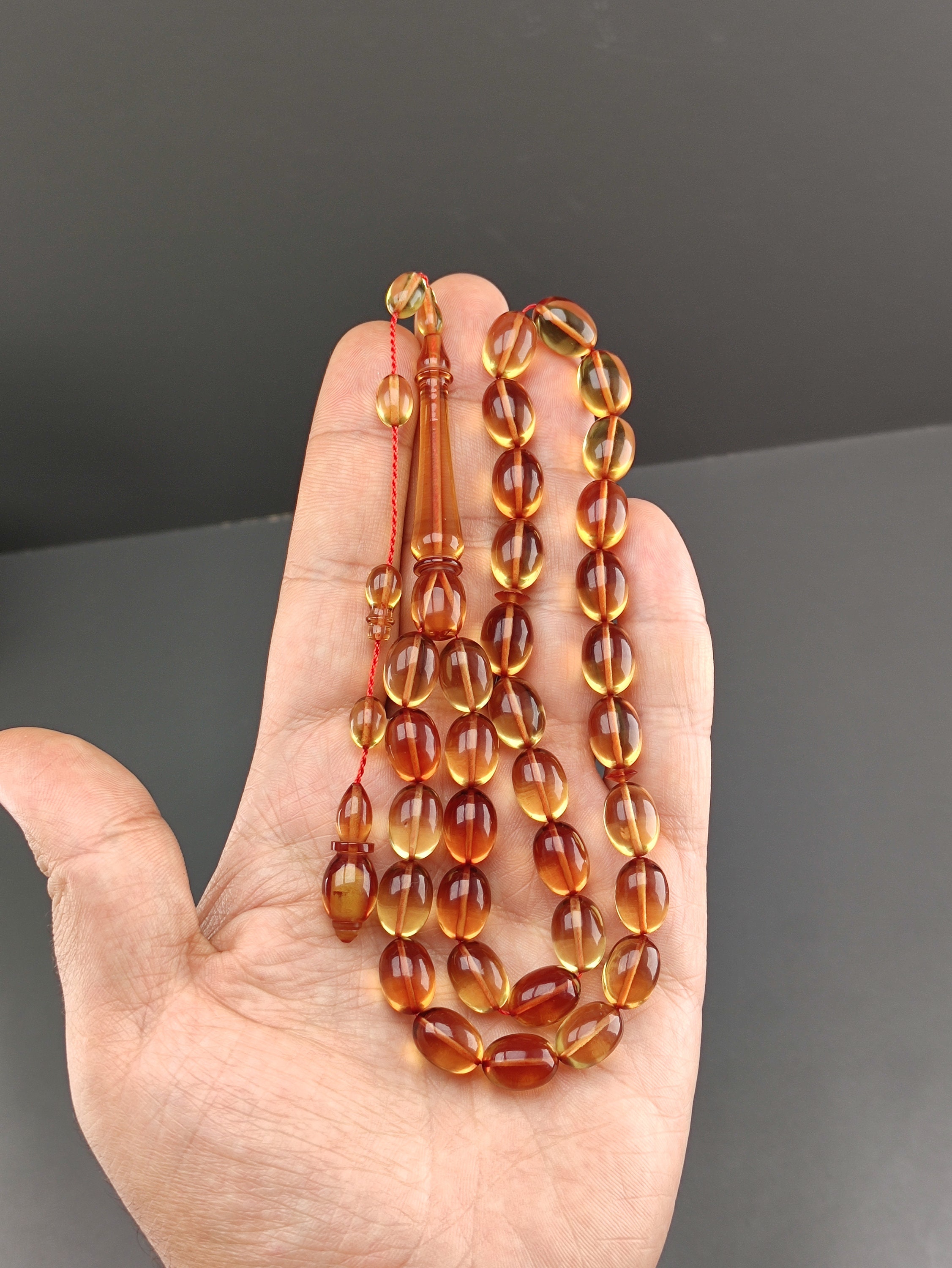 Faturan Amber Rosary, Bakelite Rosary, Muslim Rosary, Misbaha, Islamic ...