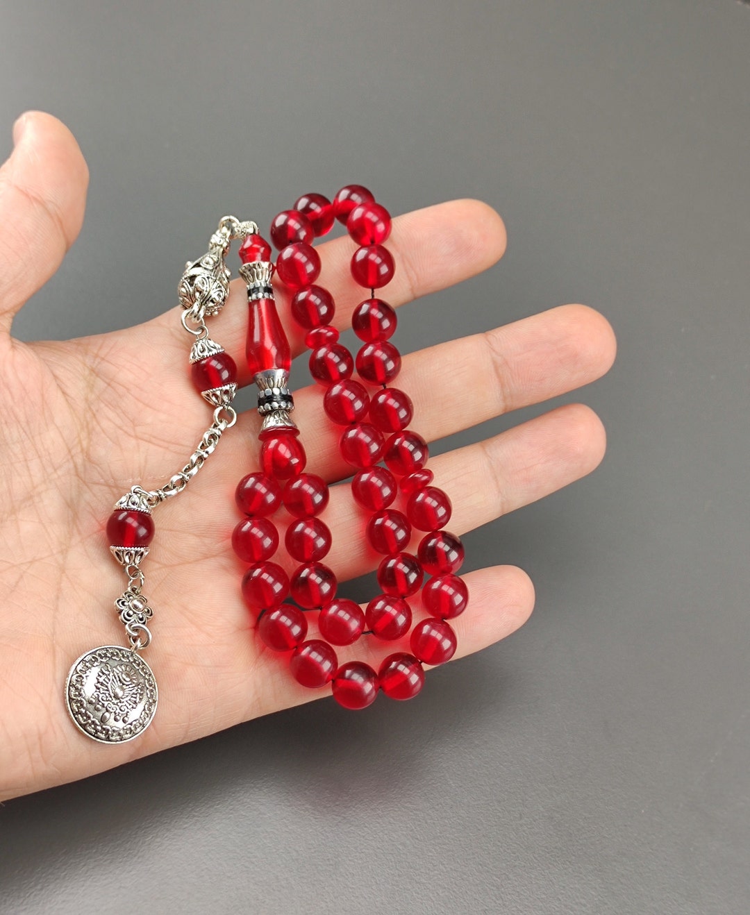 Faturan Amber Rosary, Bakelite Rosary, Muslim Rosary, Misbaha, Islamic ...