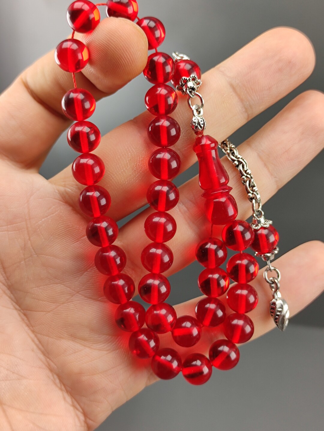 Amber Rosary, Bakelite Rosary, Muslim Rosary, Misbaha, Islamic Gift ...