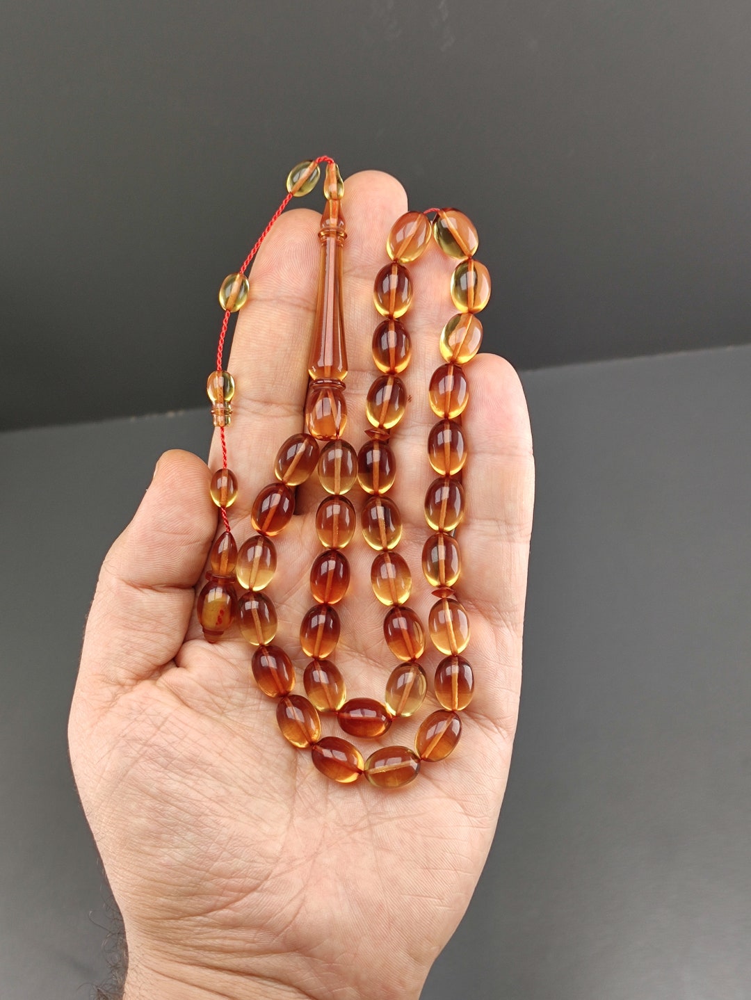 Faturan Amber Rosary, Bakelite Rosary, Muslim Rosary, Misbaha, Islamic ...