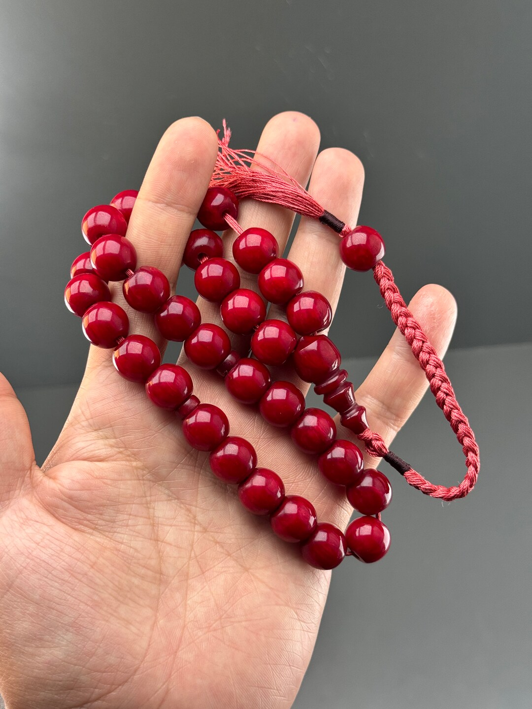 Faturan Amber Rosary, Large Size Rosary, Muslim Rosary, Misbaha Islamic ...