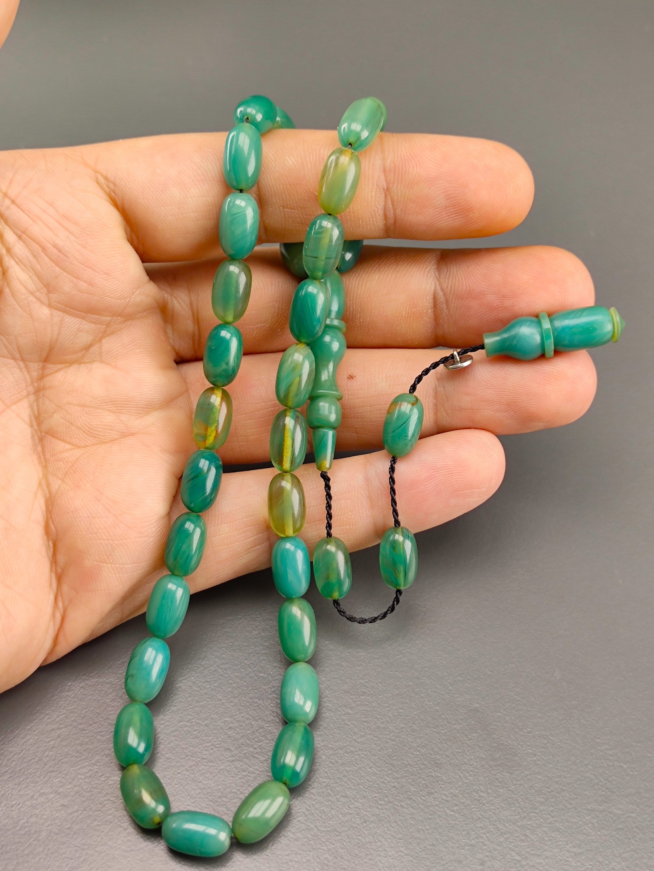 Faturan Amber Rosary, Bakelite Rosary, Muslim Rosary, Misbaha Islamic ...