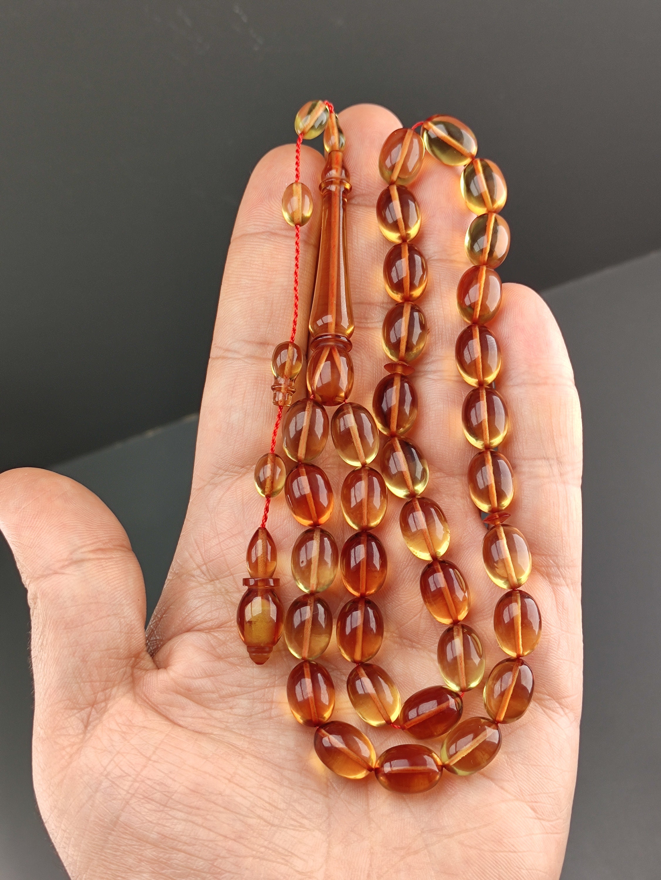 Faturan Amber Rosary, Bakelite Rosary, Muslim Rosary, Misbaha, Islamic ...