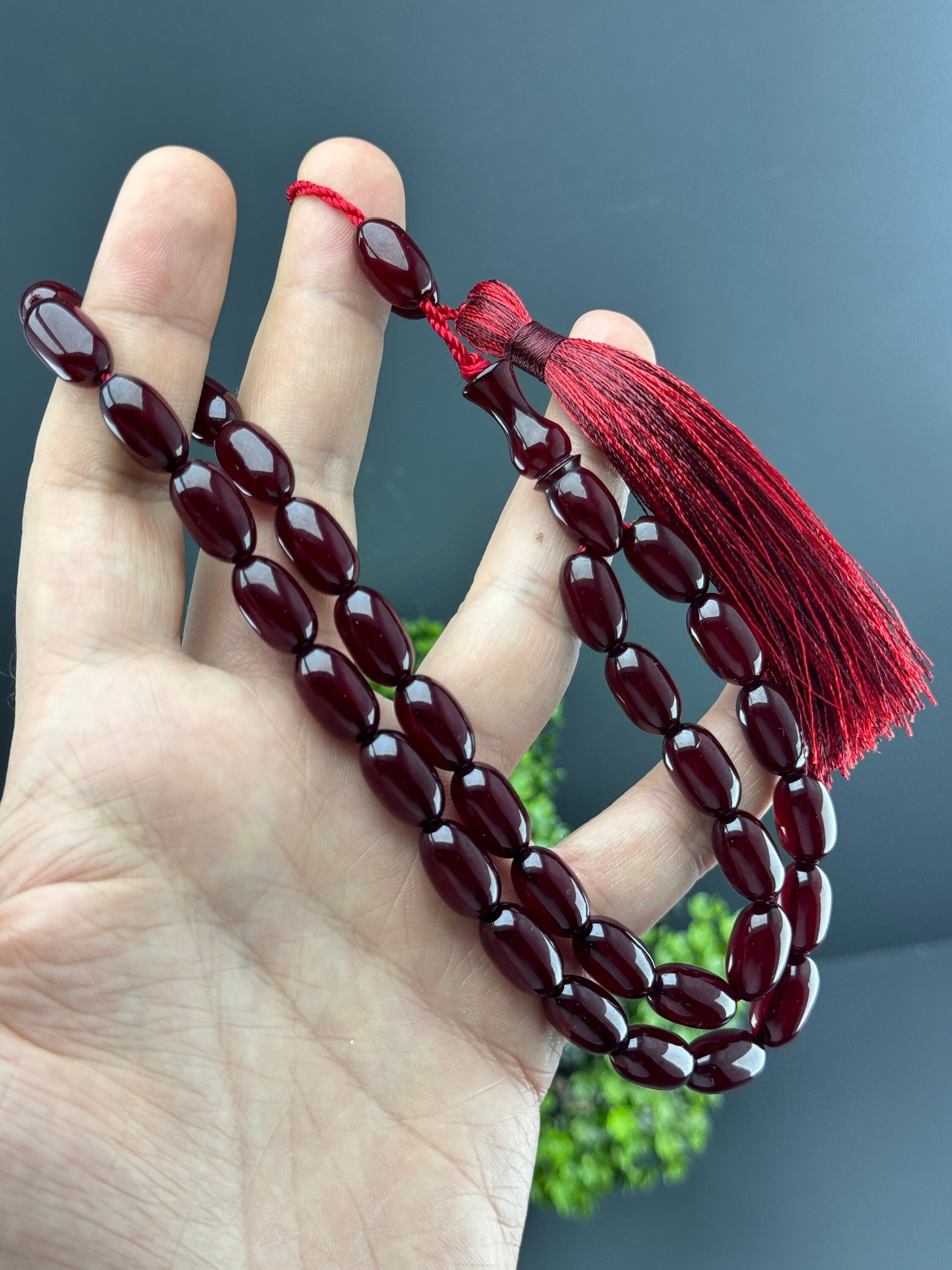 Faturan Amber Rosary, LARGE SİZE Rosary, Muslim Rosary, Misbaha ...