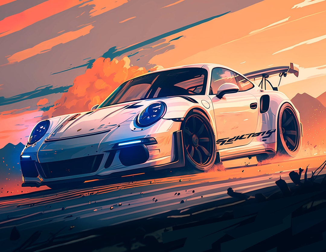 Porsche 911 GT3 Wall Art Poster Amazing Porsche Racing Artwork - Etsy