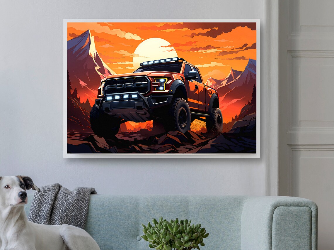 FORD F-150 Raptor Truck Wall Art Poster, Home Improvement, Wall Art ...