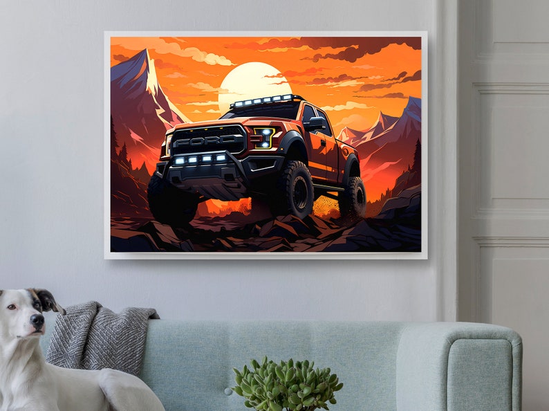 FORD F-150 Raptor Truck Wall Art Poster, Home Improvement, Wall Art ...