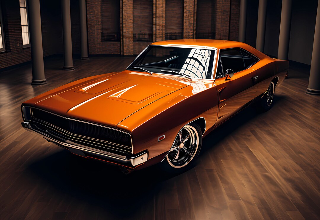 Charger Wall Art Poster Charger Poster Muscle Car Automotive Wall Art ...