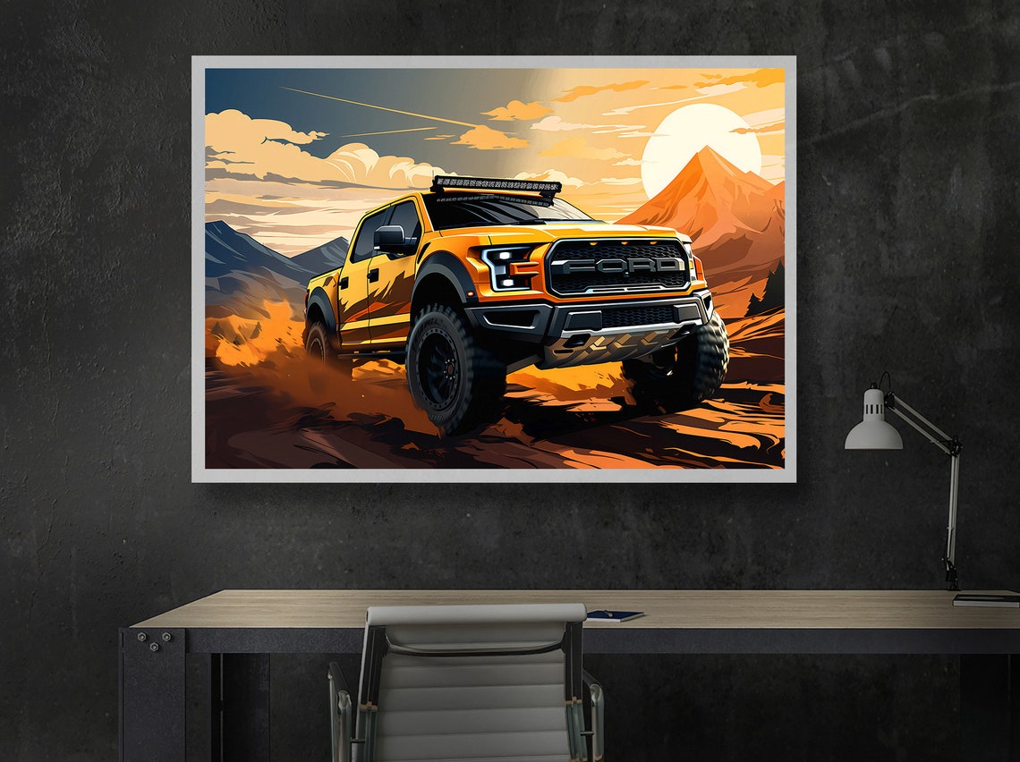 FORD F-150 Raptor Truck Wall Art Poster, Home Improvement, Wall Art ...