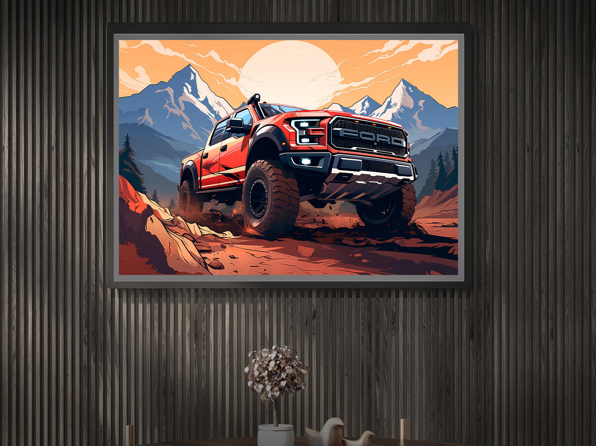 FORD F-150 Raptor Truck Wall Art Poster, Home Improvement, Wall Art ...