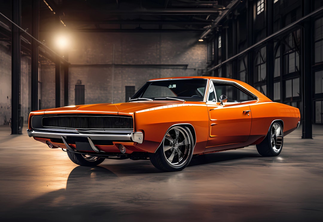 Charger Wall Art Poster Charger Poster Muscle Car Automotive Wall Art ...