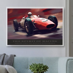 Monaco Grand Prix Wall Art Decor, Historic Racing, Race Fan Gift ...