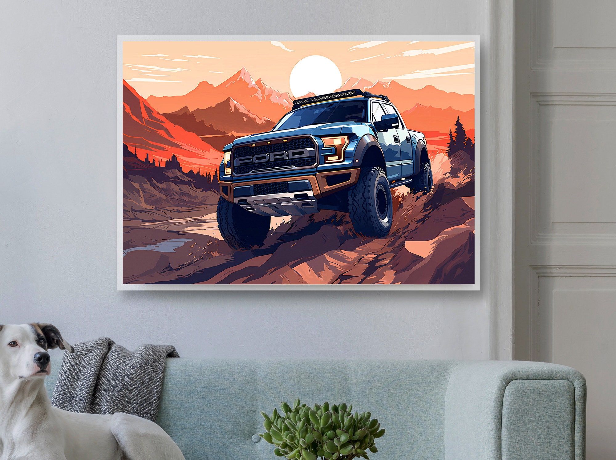 FORD F-150 Raptor Truck Wall Art Poster, Home Improvement, Wall Art ...