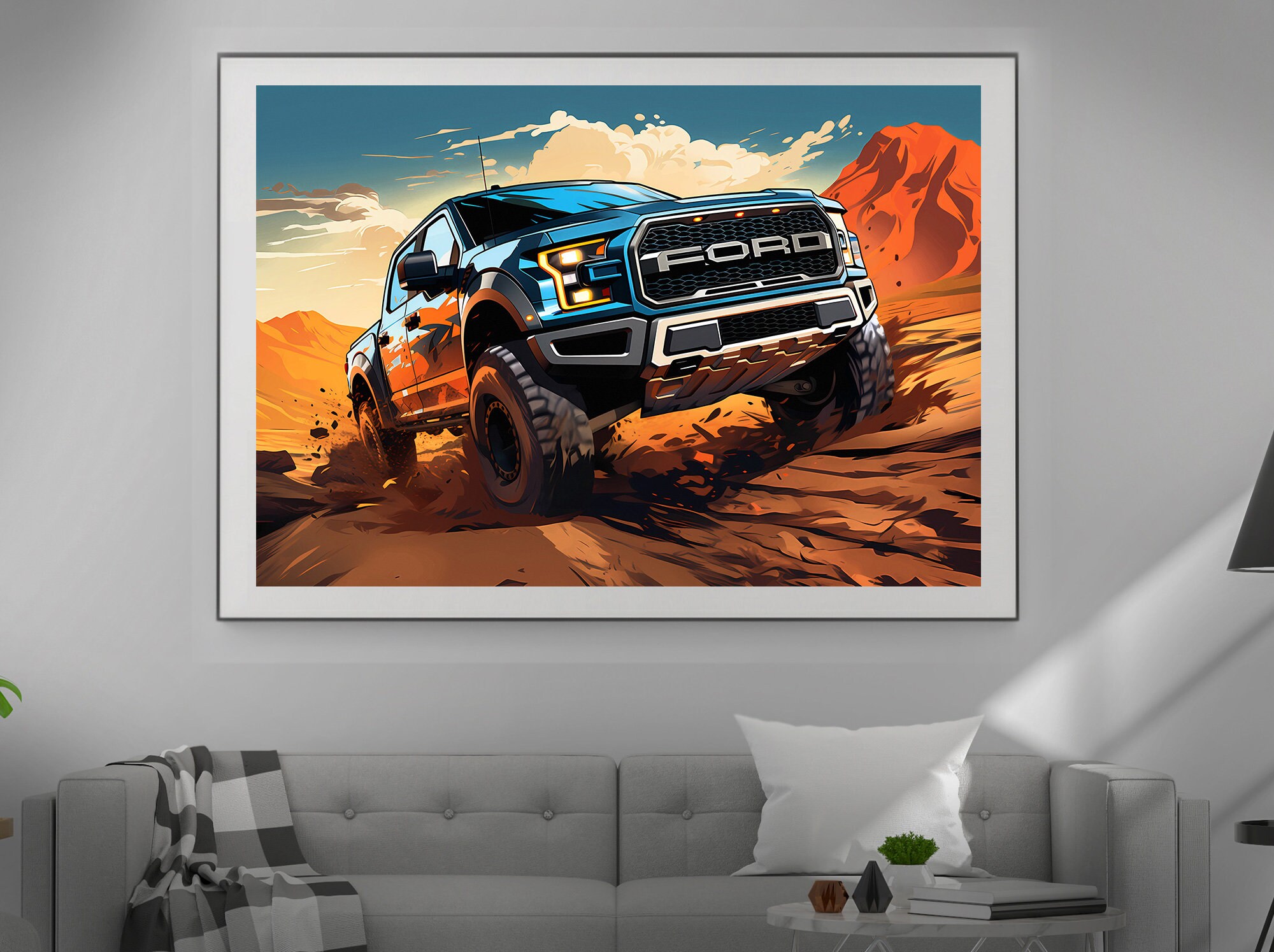 FORD F-150 Raptor Truck Wall Art Poster, Home Improvement, Wall Art ...