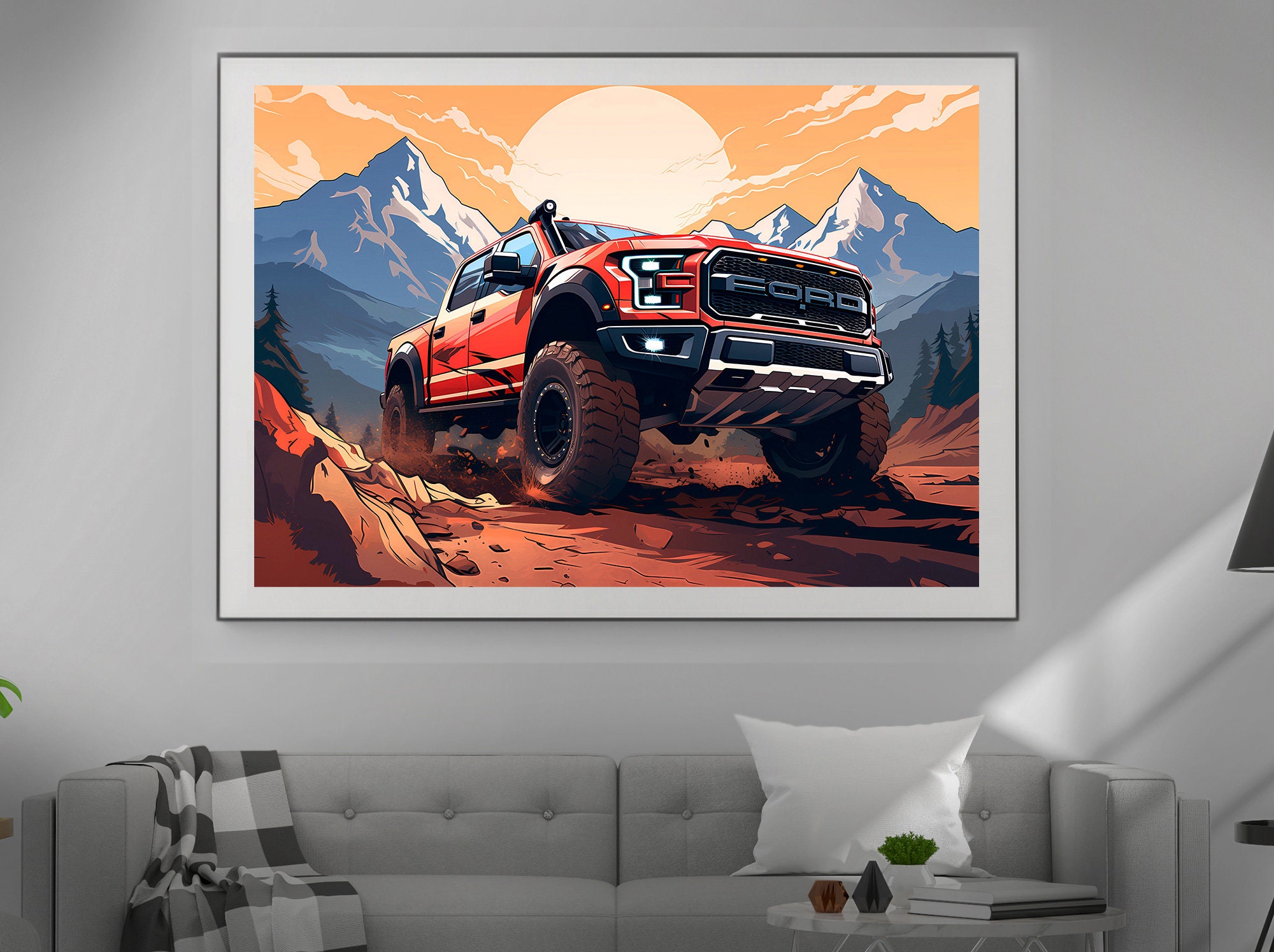 FORD F-150 Raptor Truck Wall Art Poster, Home Improvement, Wall Art ...