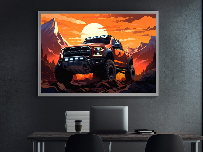 FORD F-150 Raptor Truck Wall Art Poster Home Improvement - Etsy