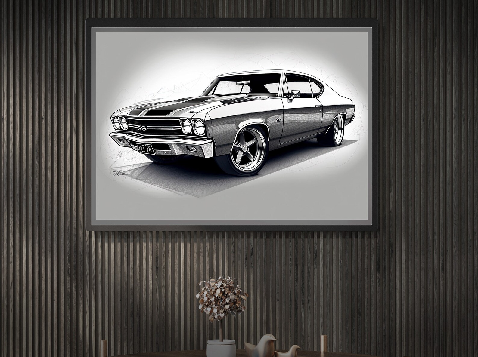 Chevrolet Chevelle SS 1970 454 Big Block Classic Muscle Car Wall Art ...