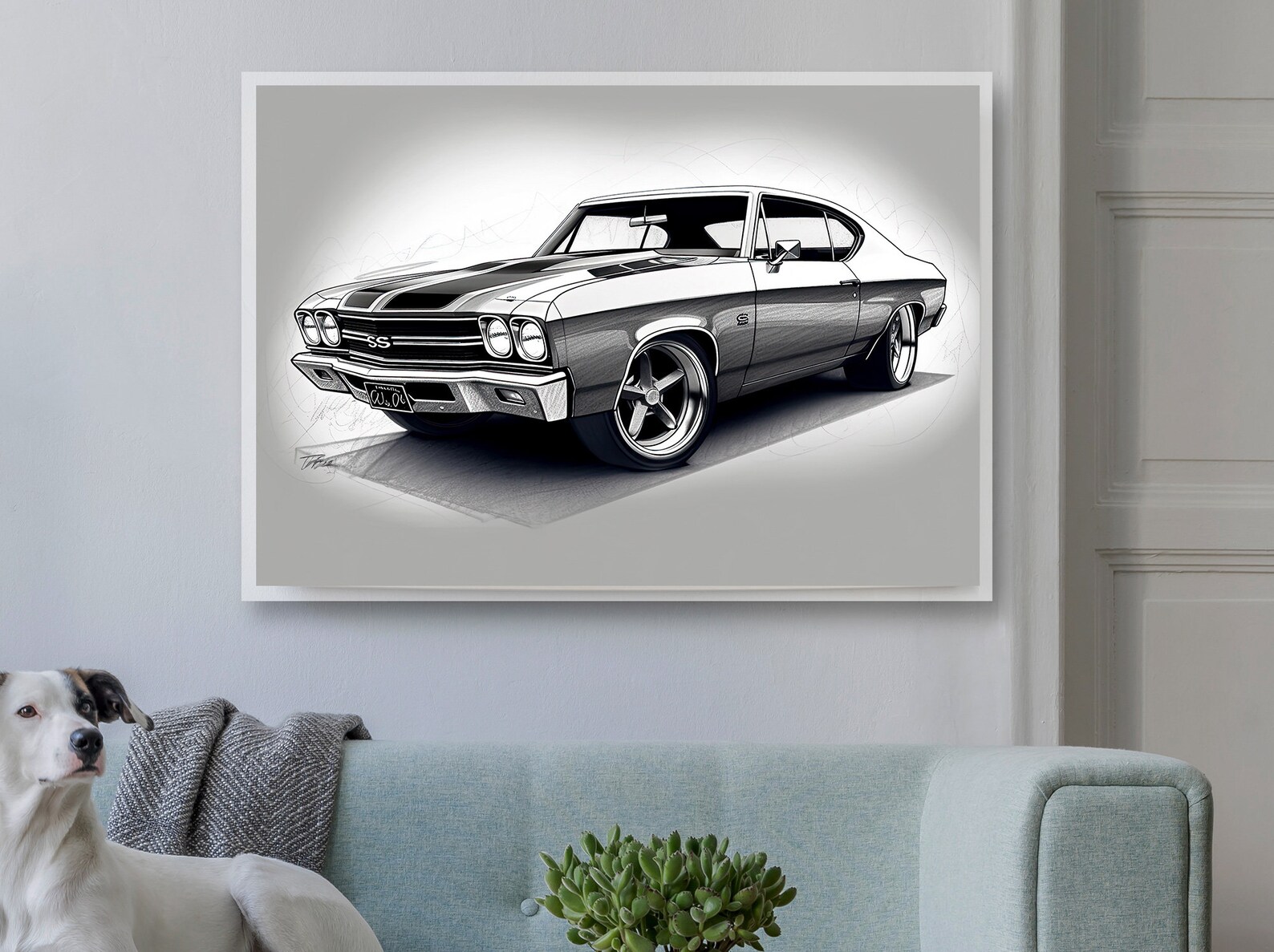 Chevrolet Chevelle SS 1970 454 Big Block Classic Muscle Car Wall Art ...
