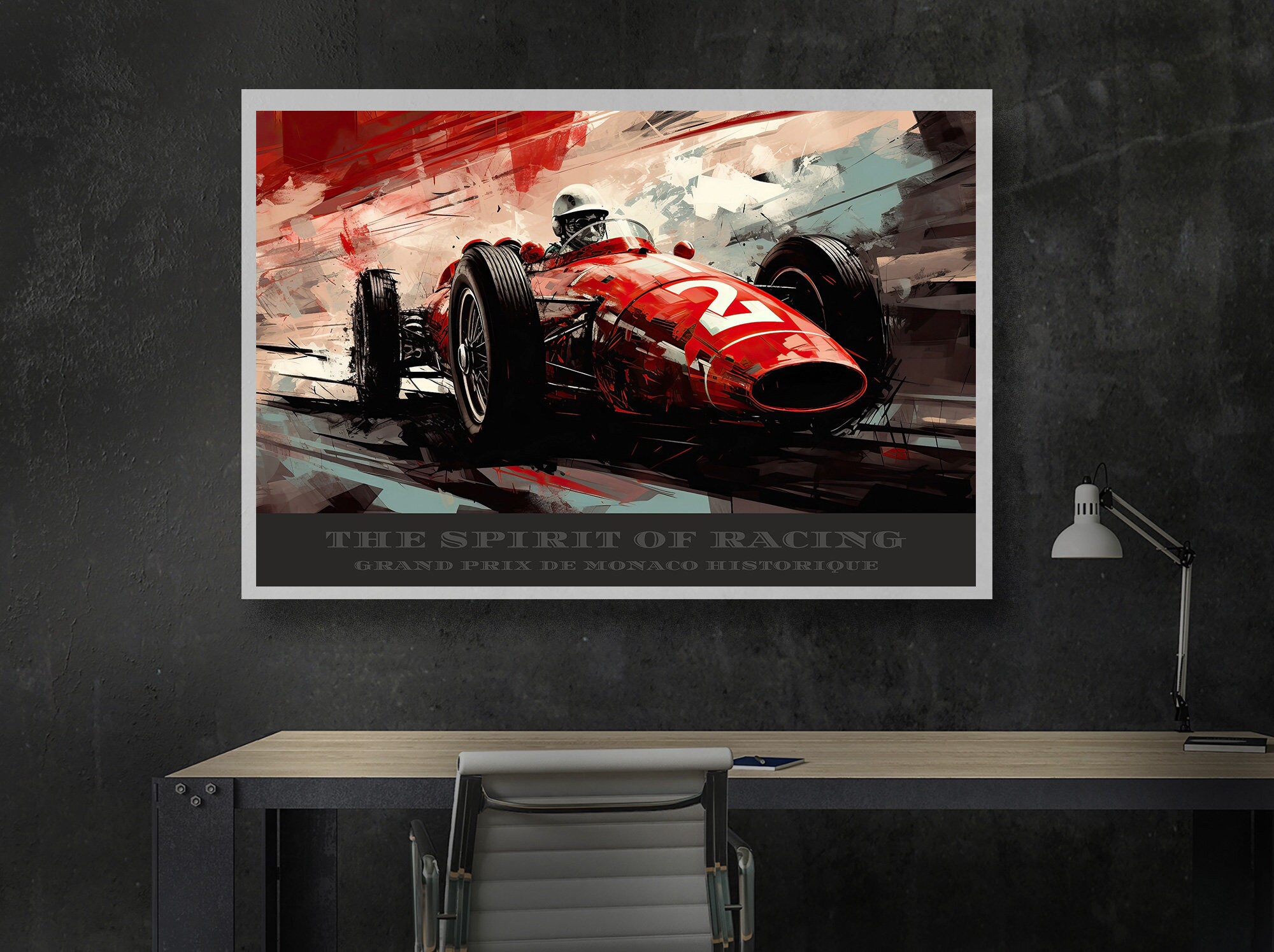 Monaco Grand Prix Wall Art Decor Historic Racing Illustration - Etsy