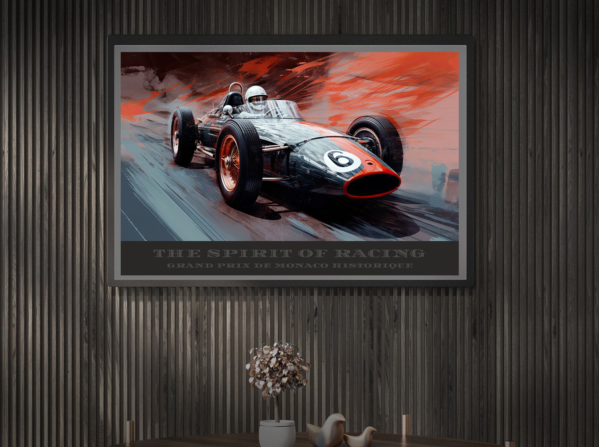 Monaco Grand Prix Racing Car Wall Decor Poster Historic - Etsy