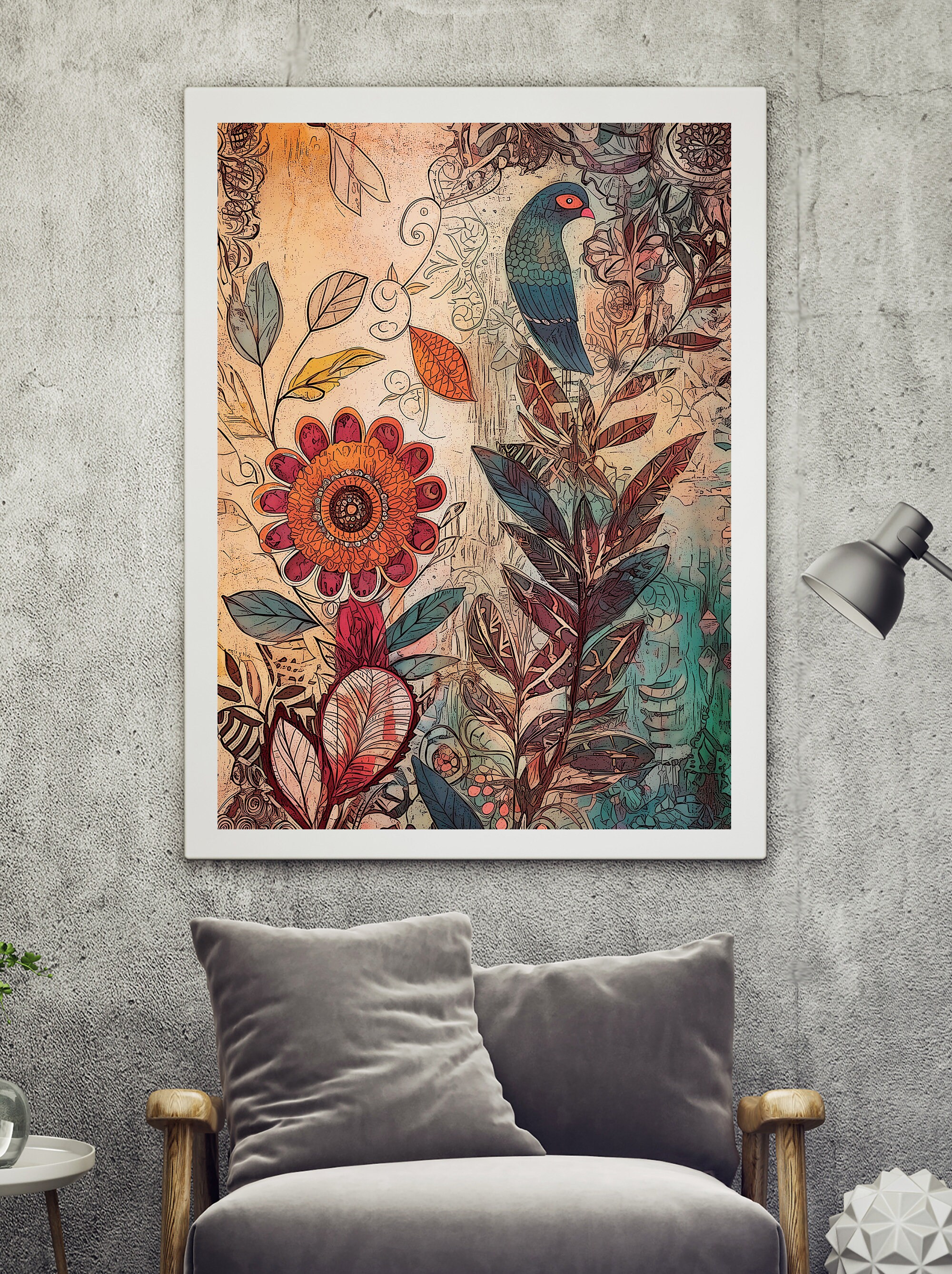 Enchanting Bohemian Spirit - Boho Wall Art Poster Home Improvement - Etsy