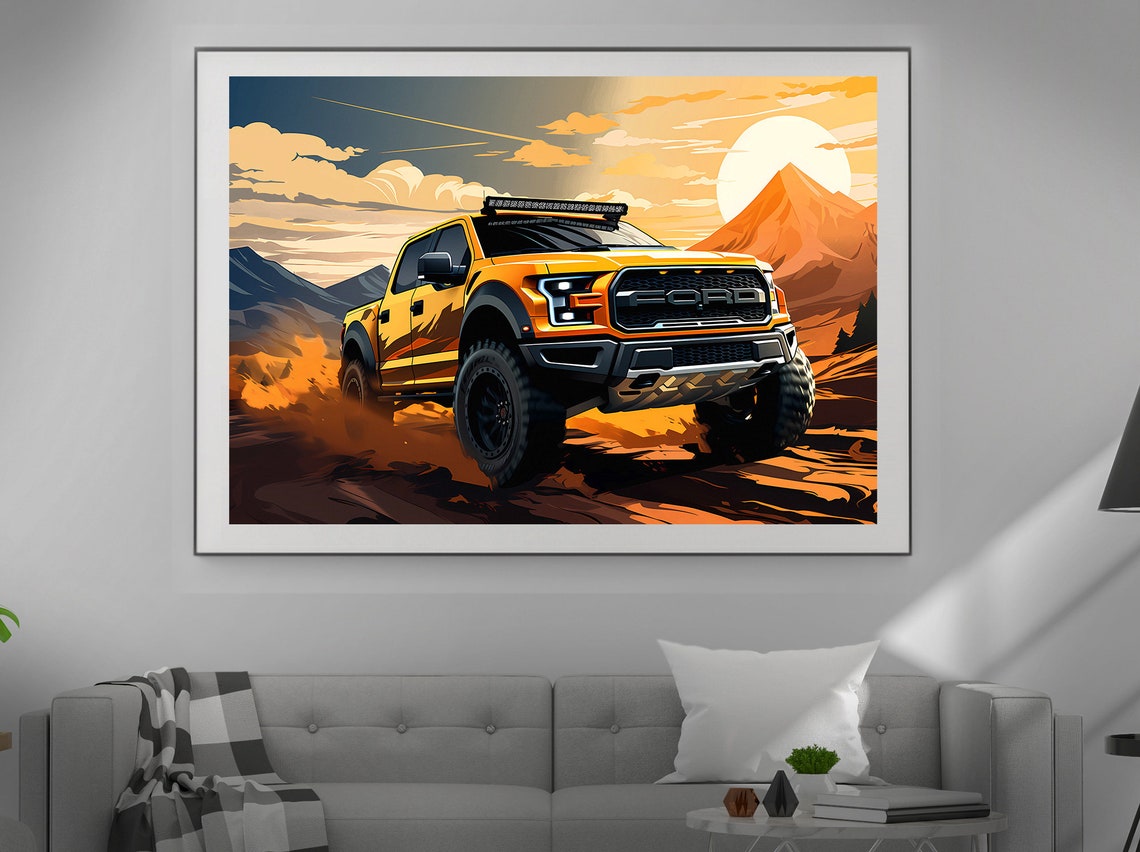FORD F-150 Raptor Truck Wall Art Poster, Home Improvement, Wall Art ...