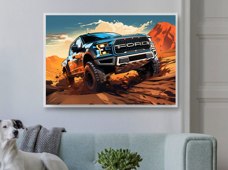 FORD F-150 Raptor Truck Wall Art Poster, Home Improvement, Wall Art ...
