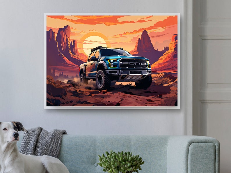 FORD F-150 Raptor Truck Wall Art Poster, Home Improvement, Wall Art ...