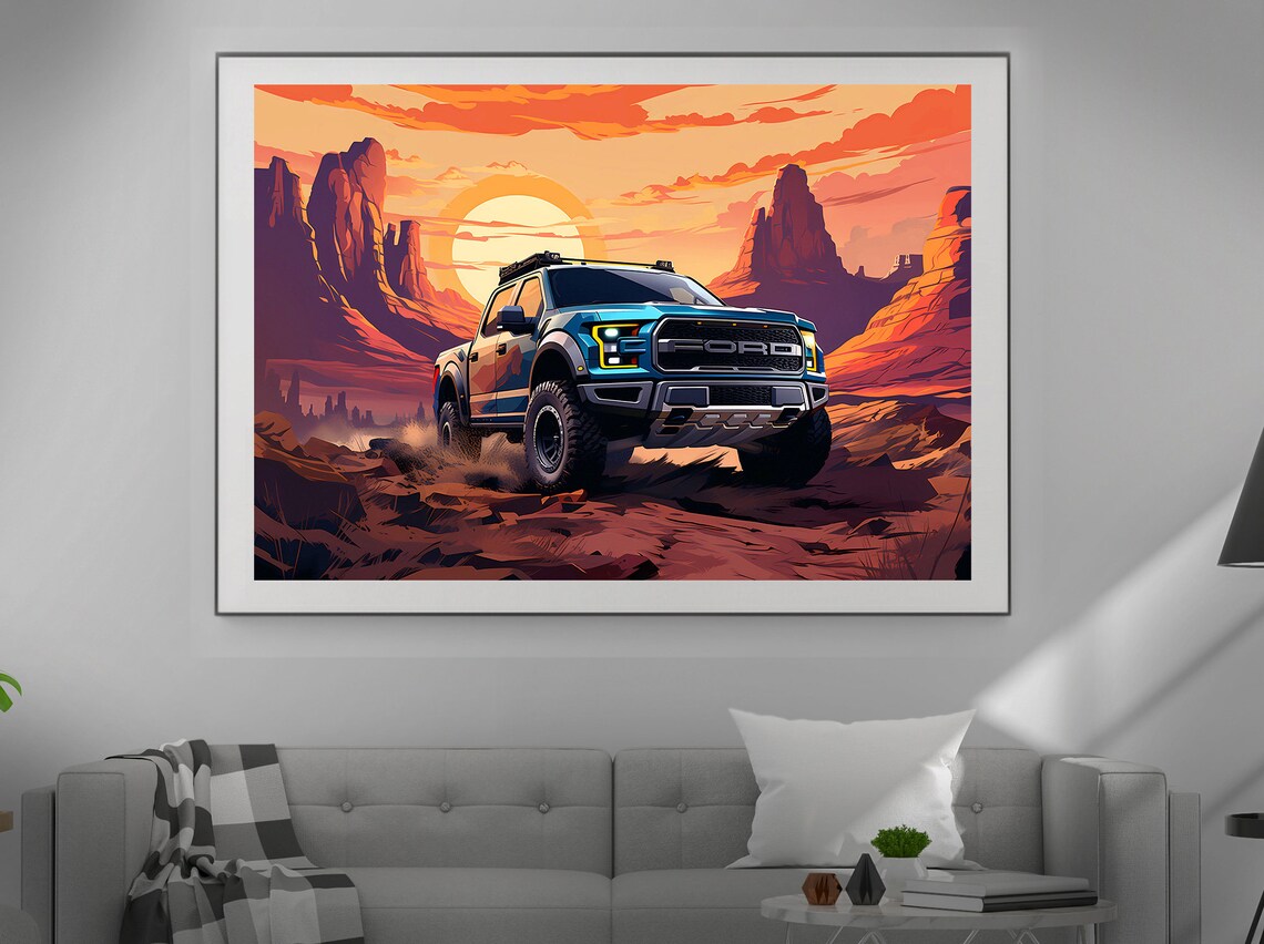 FORD F-150 Raptor Truck Wall Art Poster, Home Improvement, Wall Art ...