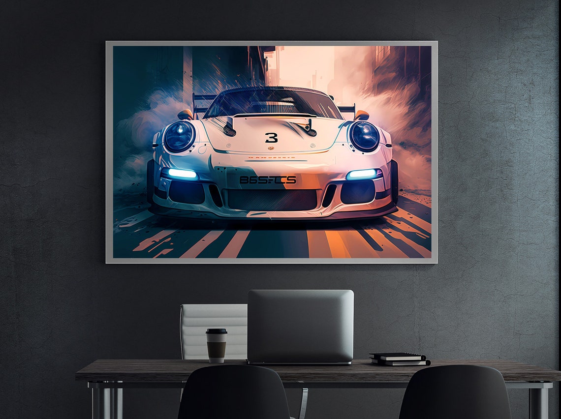 Porsche 911 GT3 Wall Art Poster Amazing Porsche Racing Artwork - Etsy