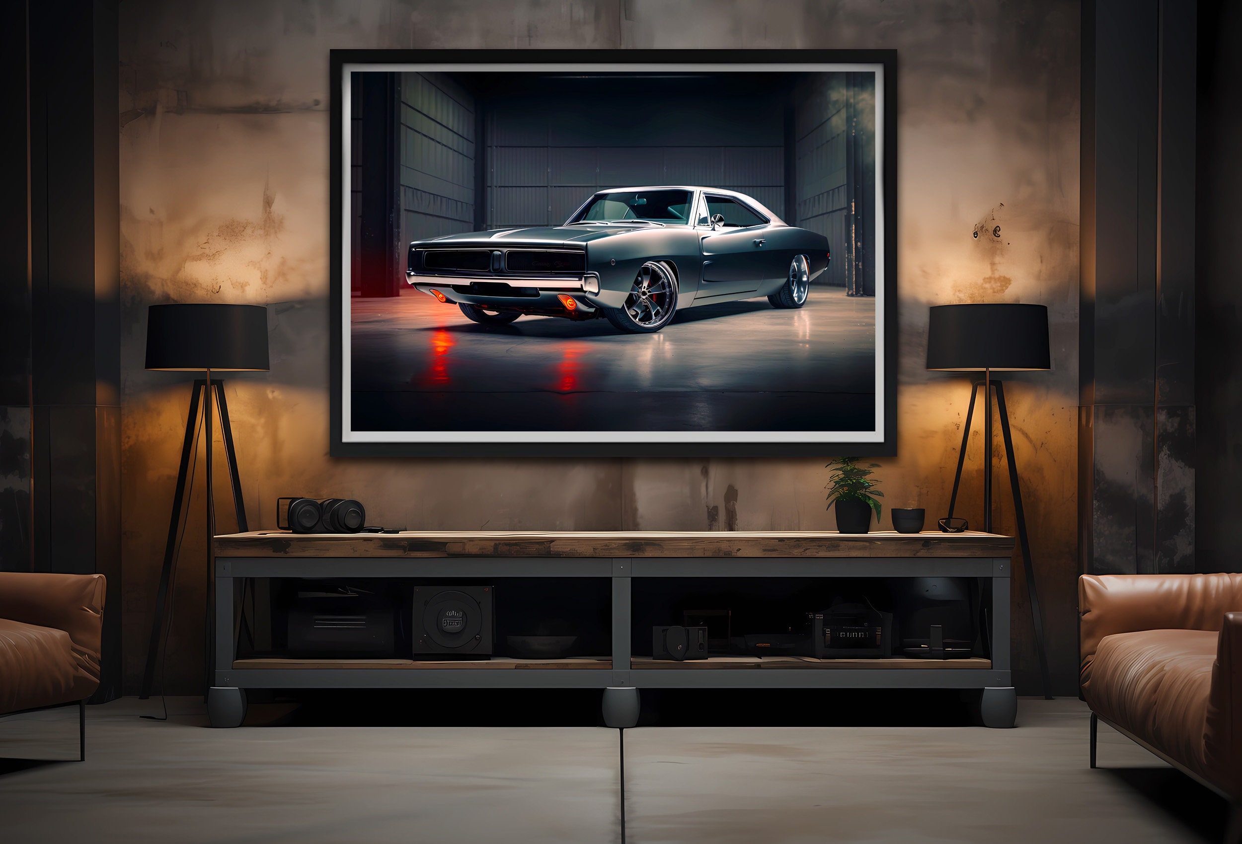 Charger Wall Art Poster Charger Poster Muscle Car Automotive - Etsy