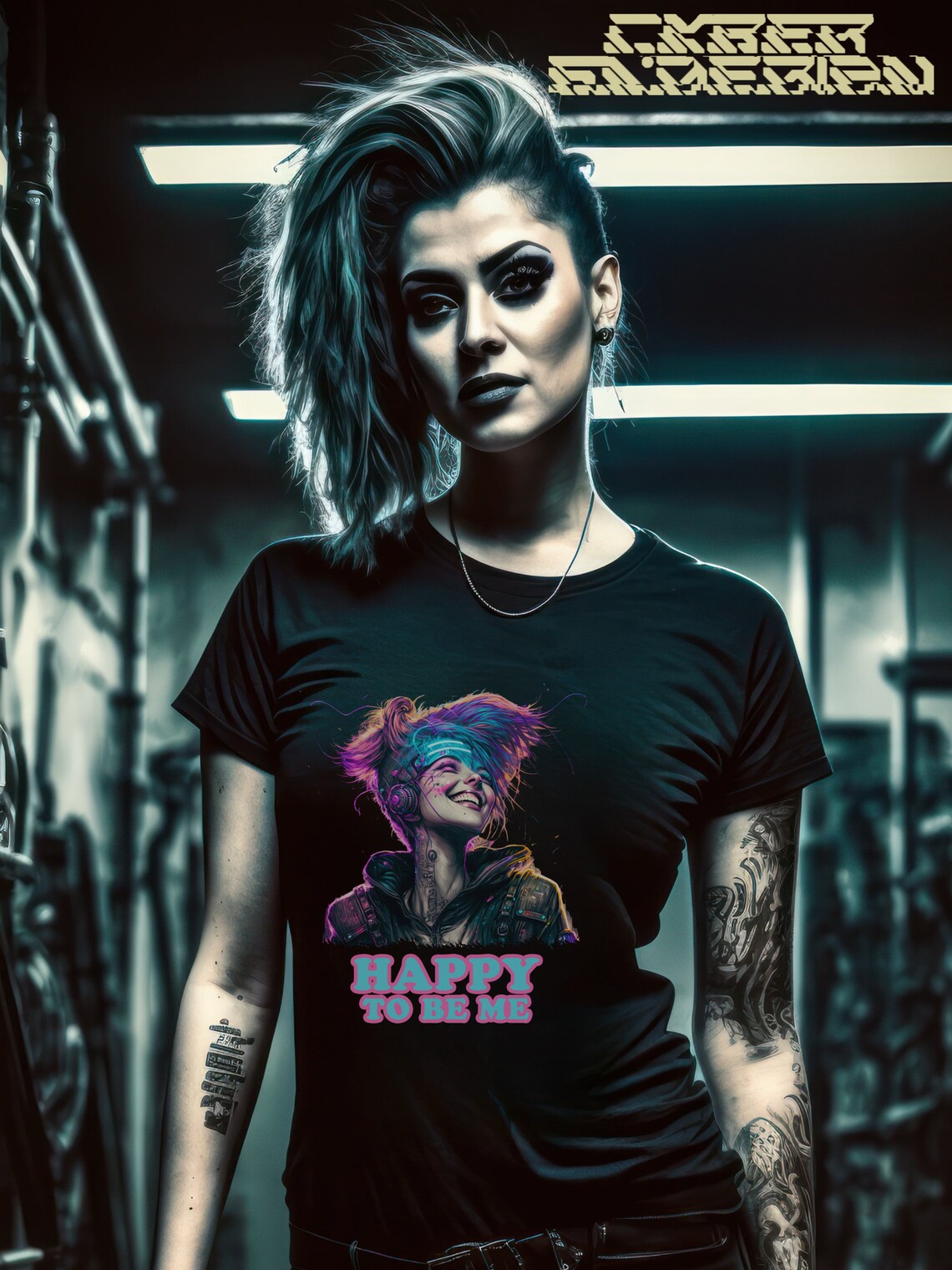 Cyberpunk Streetwear Tee With Neon Cyberpunk Design - Ideal for Fans of ...