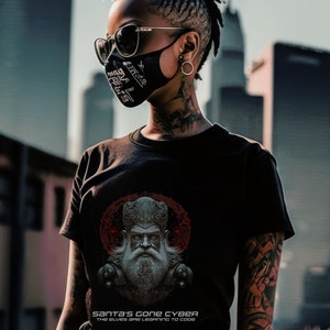 Cyberpunk Streetwear Tee With Santa Cyberpunk Design - Ideal for Fans ...