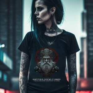 Cyberpunk Streetwear Tee With Santa Cyberpunk Design - Ideal for Fans ...