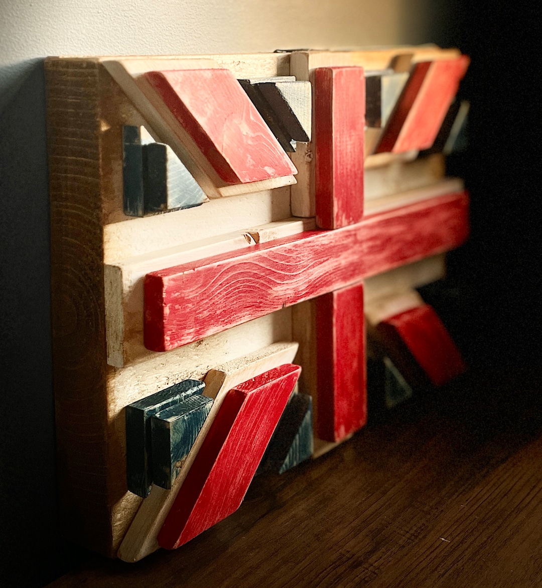 Union Jack Wall Art, Wooden Union Flag, Perfect for Man Cave, Stylish ...
