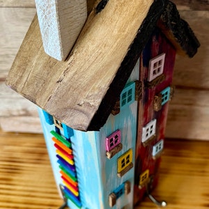 Key Hooks, Key Holder, House Key Rack, Wooden House, Rustic Wood ...