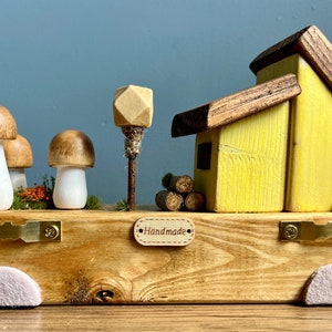 Key Holder for Wall Wooden Houses, Reclaimed Key Hooks, Keys Hangers ...