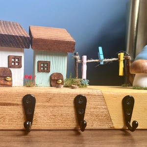 Rustic Key Holder | Handmade Functional Art | Unique Wall Décor ...