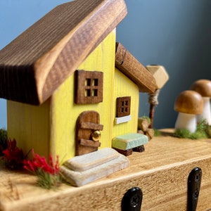 Key Holder for Wall Wooden Houses, Reclaimed Key Hooks, Keys Hangers ...