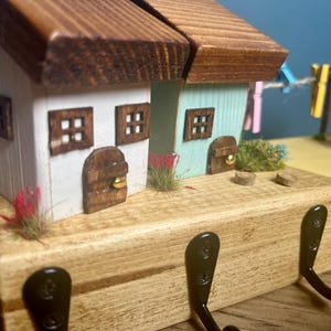 Rustic Key Holder | Handmade Functional Art | Unique Wall Décor ...