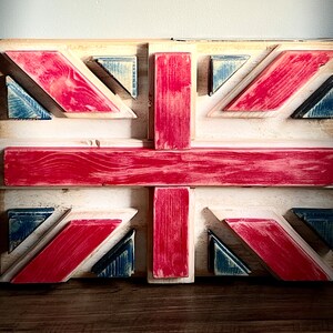 Union Jack Wall Art, Wooden Union Flag, Perfect for Man Cave, Stylish ...