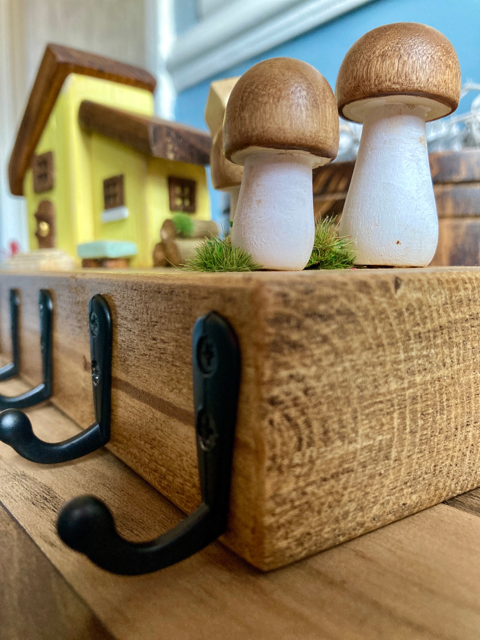 Key Holder for Wall Wooden Houses, Reclaimed Key Hooks, Keys Hangers ...